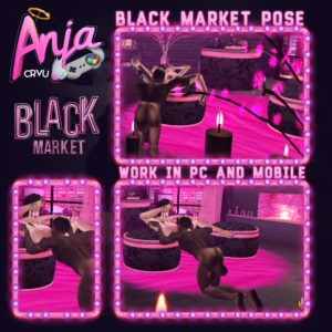 Pose V P 0010 - Black Market IMVU Poses - Black Market VU