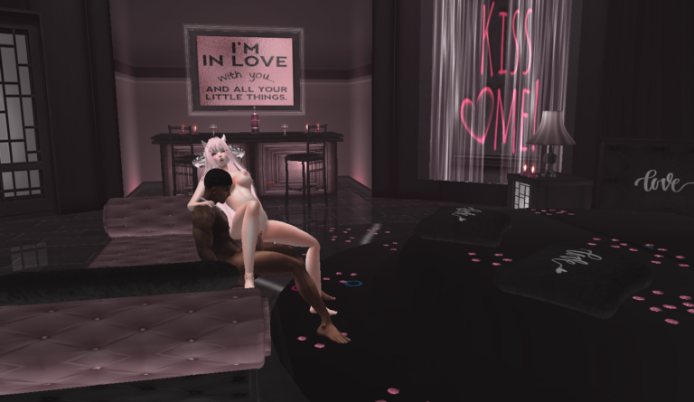 Love Pink Dark Room - Black Market IMVU Room - Black Market VU